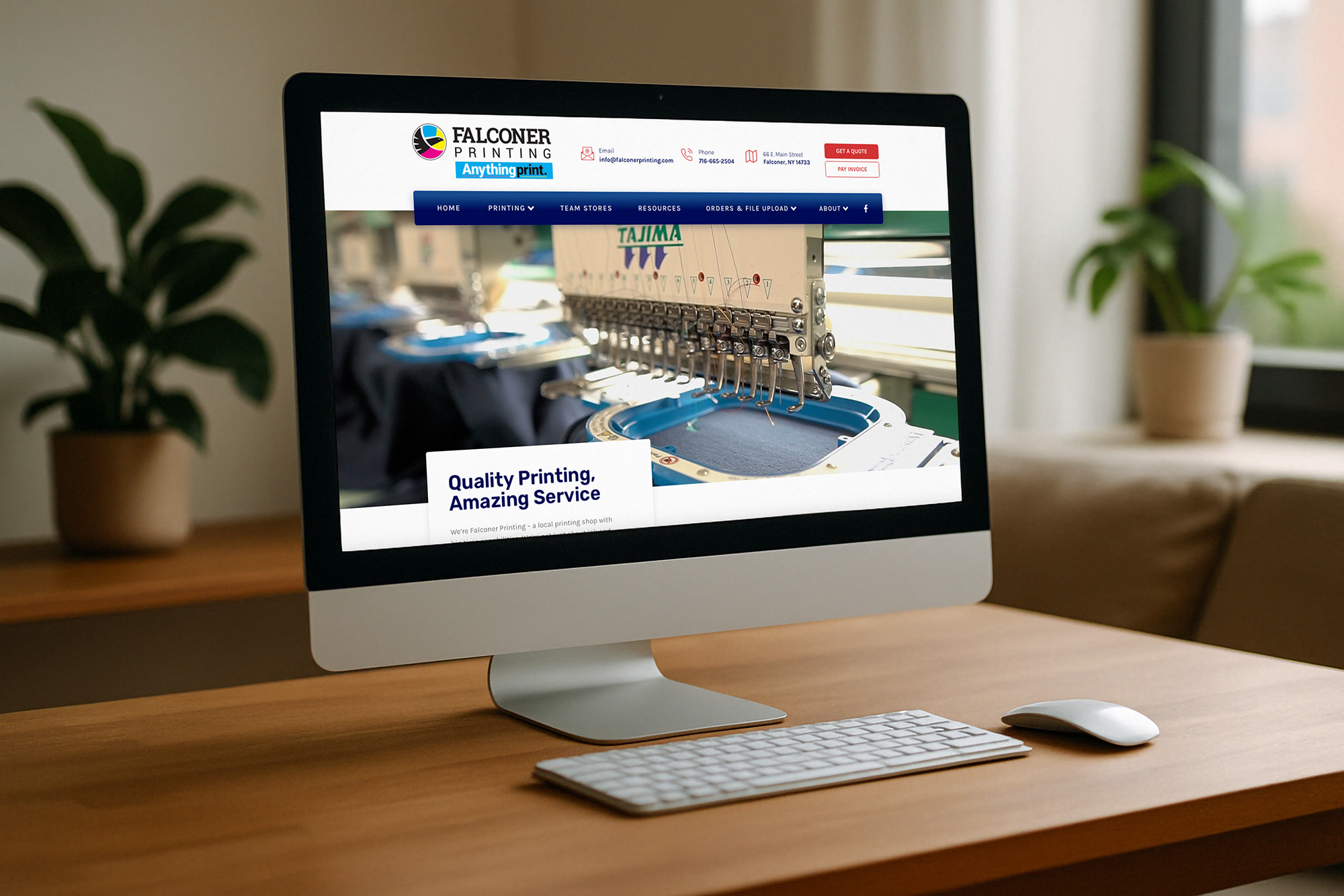 Case Study: How Falconer Printing's New Website Delivers a Powerful Visual Statement – Quilted ...